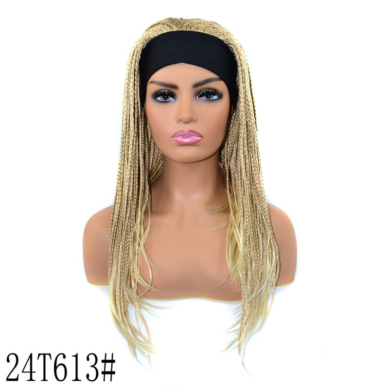 Blonde Box Braids Headband Wigs for Black Women 18... – Vicedeal