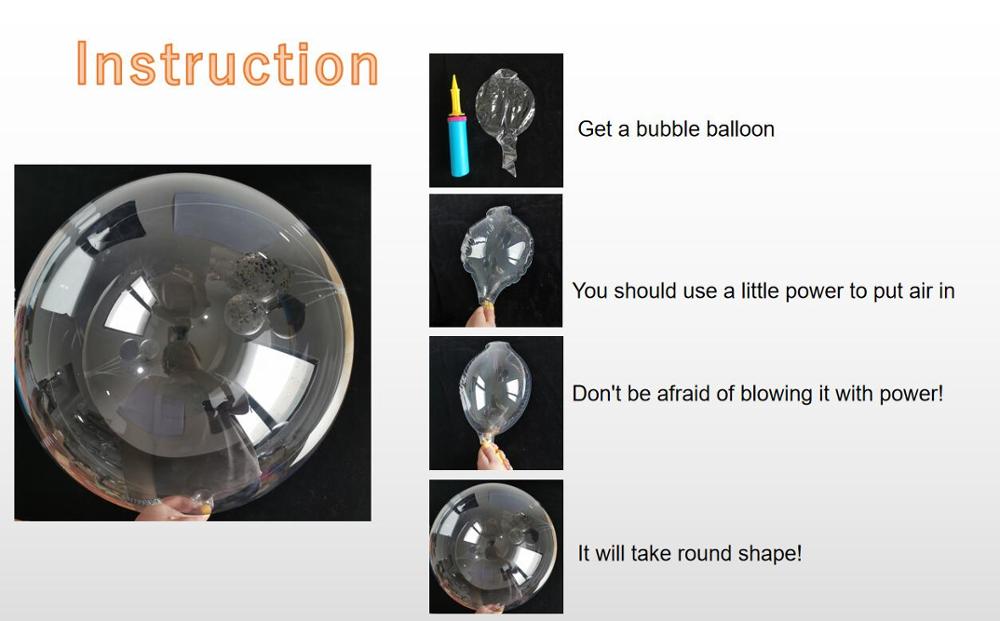 1piece 10/18/24/36inch No wrinkles Clear Bubble Ba... – Grandado