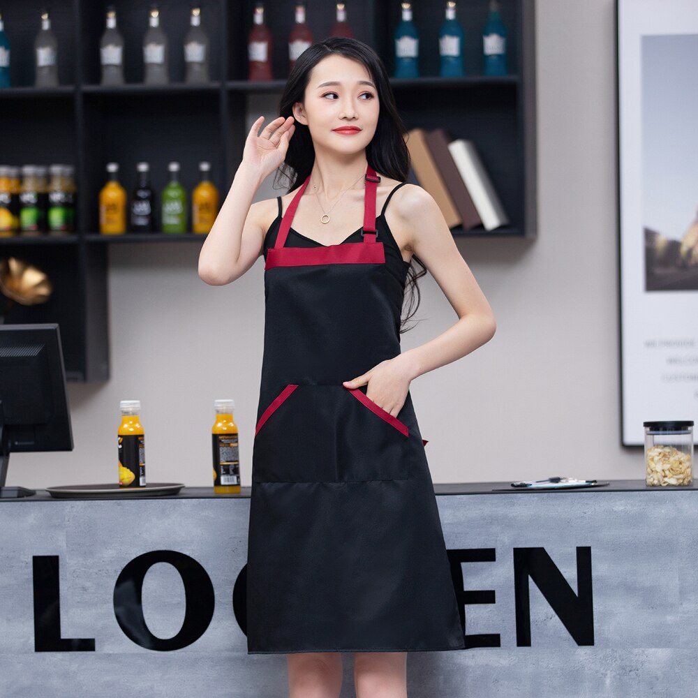 Cotton Diagonal pocket clothes apron unisex kitche... – Grandado