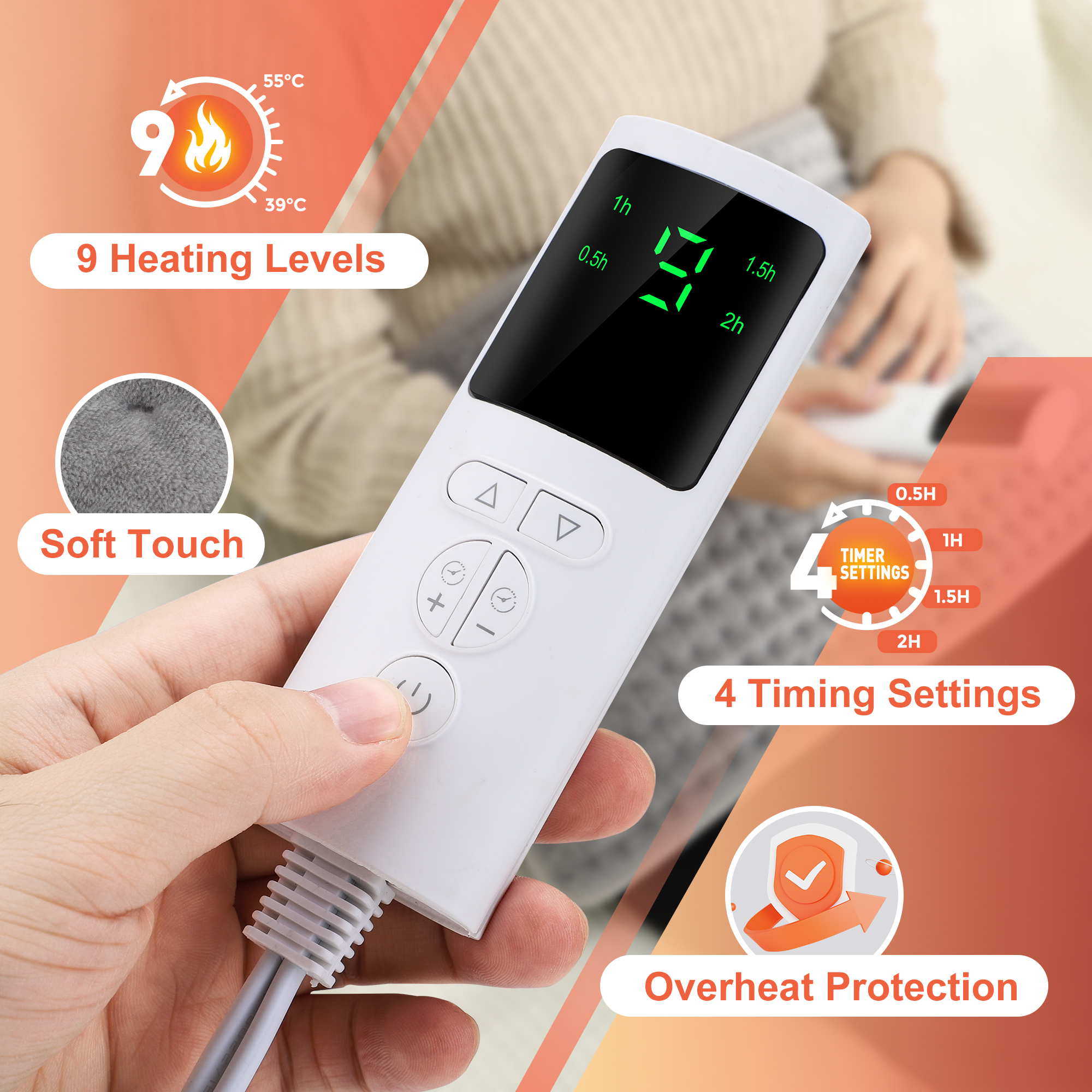 Electric Heating Waist Belt Warm Thermal Pad Offic... – Grandado