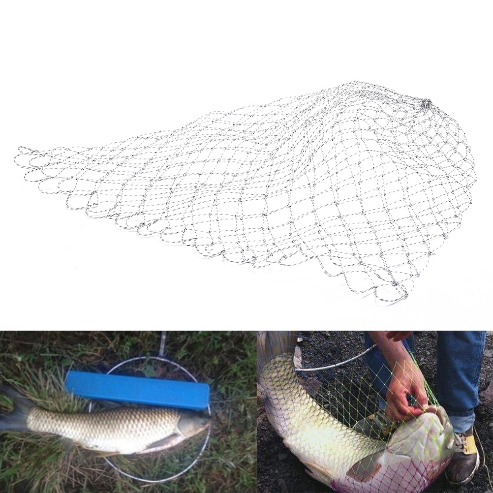 Double Fishing Tools Line Braided Mesh Fish Net Wh... – Grandado