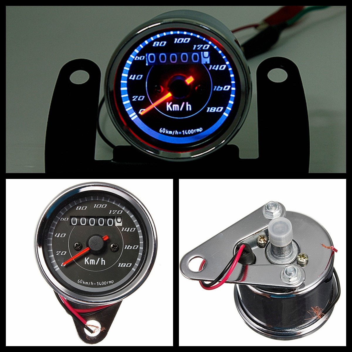 Double Color LED Back Light Universal Motorcycle O... – Vicedeal