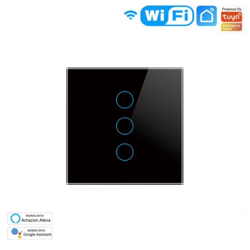 Tuya EU Wifi Smart Wall Light Switch With Luxury G... – Grandado