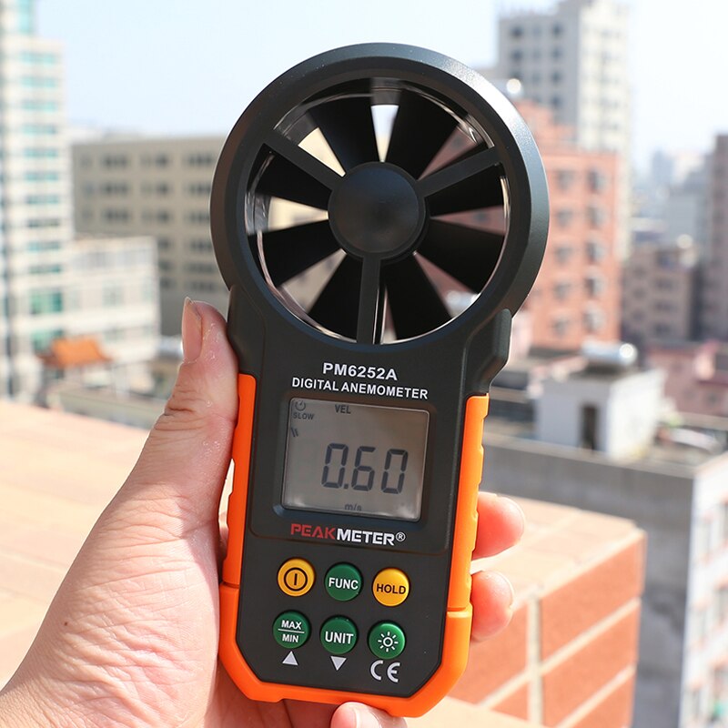 Peakmeter ms6252a ms6252b digitalt anemometer 30m... – Grandado