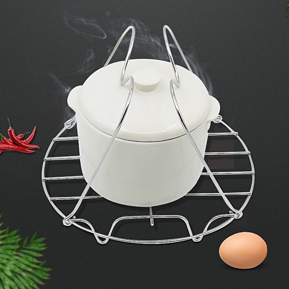 Behogar Stainless Steel Steamer Rack Trivet w/Hand... – Grandado