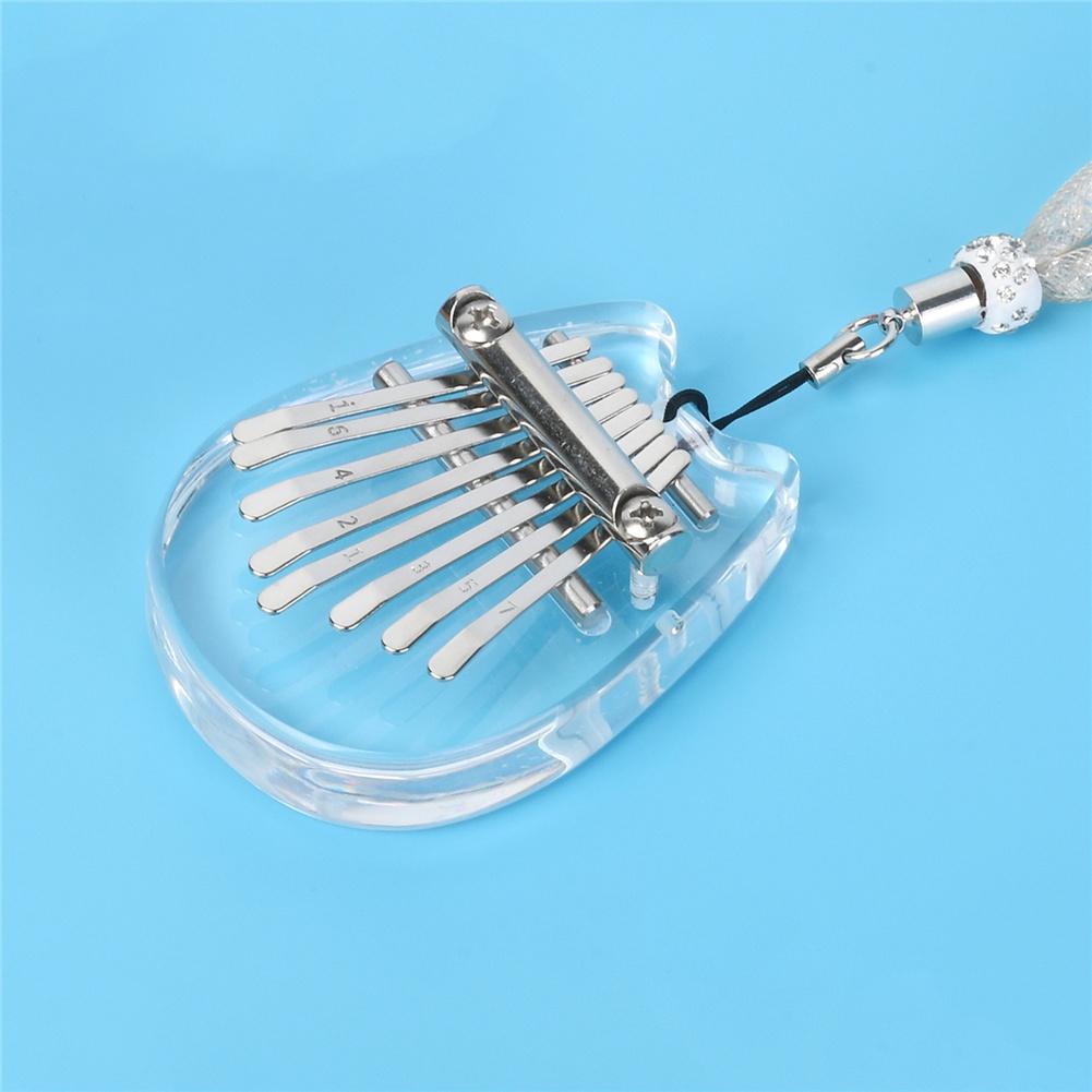 Portable Thumb Piano Crystal Kalimba Instrument 8 ... – Grandado