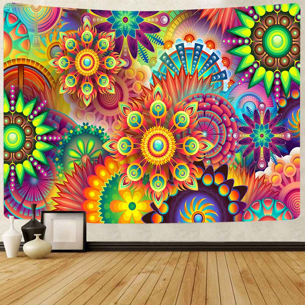 Simsant Groovy Tapestry Peace and Love Bohemia Hip... – Grandado