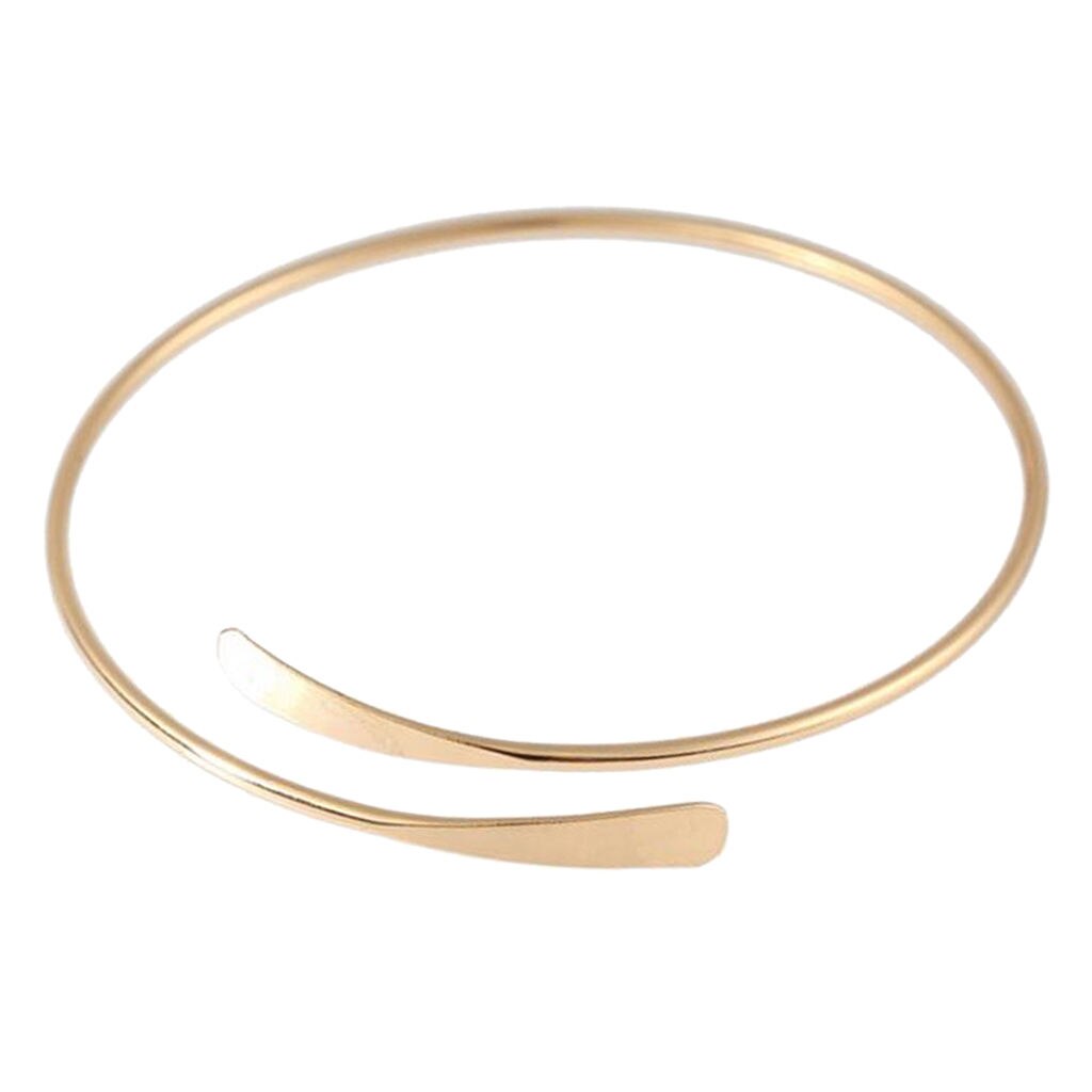 Womens Coil Minimalistische Draad Glad Open Manche... – Grandado