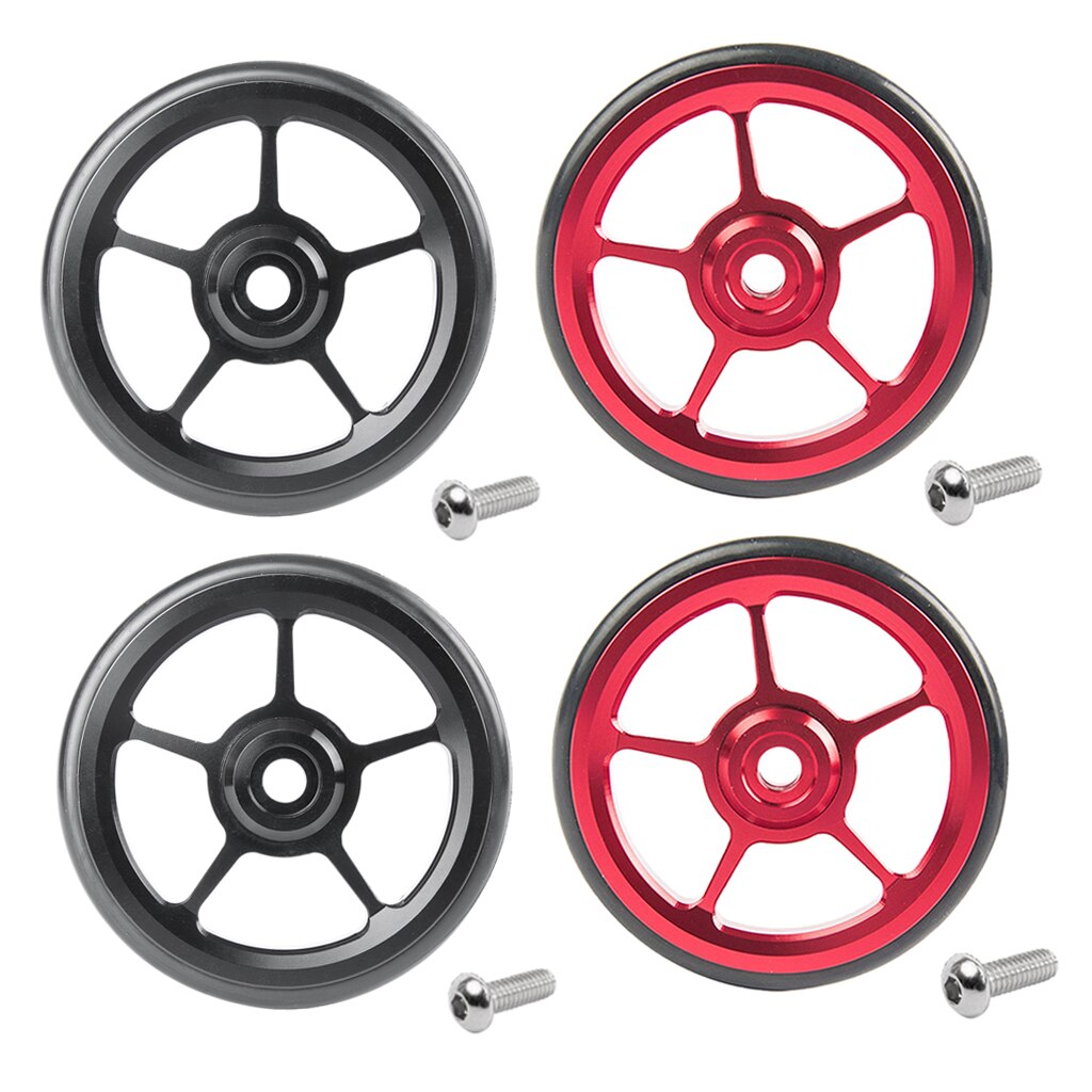 Set of 4 Bike Easy Wheels 6cm for Brompton Modifie... – Grandado