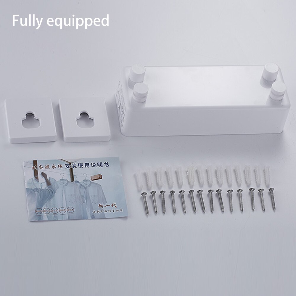 4.2M Clothes Dryer 2 Lines Retractable Clothesline... – Grandado