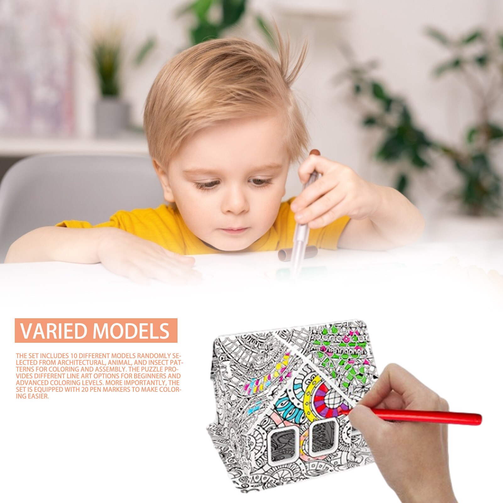 Kleuren Schilderen Puzzel Set Art & Craft Puzzel K... – Vicedeal