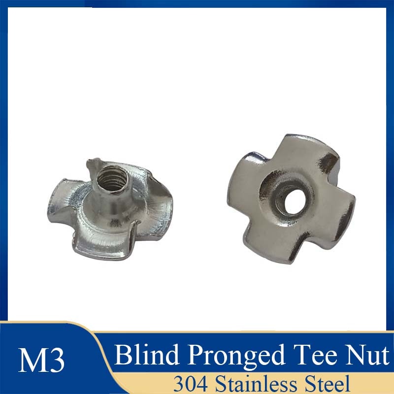 1pcs Zinc Plated M3 Four Claws Nut Speaker Nut T-n... – Grandado