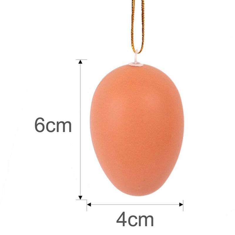 TOP12Pcs Mixed Color Plastic Hanging Easter Egg 64... – Grandado