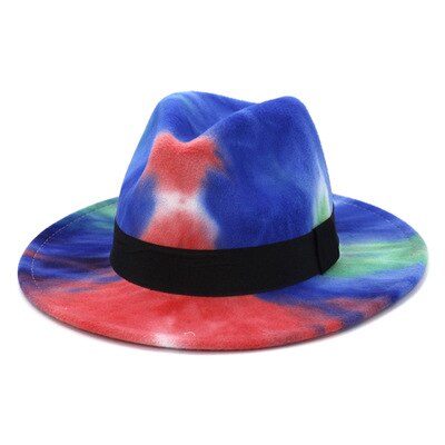fedora hats women men multicolor with band belt wi... – Vicedeal
