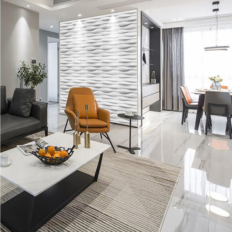 PVC three-dimensional board background wall concav... – Grandado