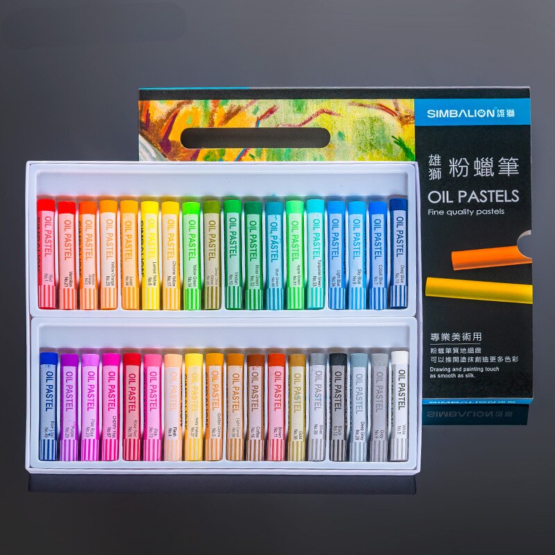 Pastel de aceite de 12/24/36/49/59 colores para ni... – Vicedeal