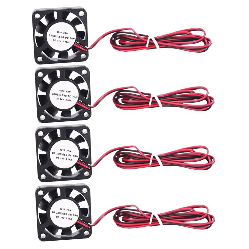 4 Pcs 3D Printer Cooling Fan 4010 DC Fan for Extru... – Grandado