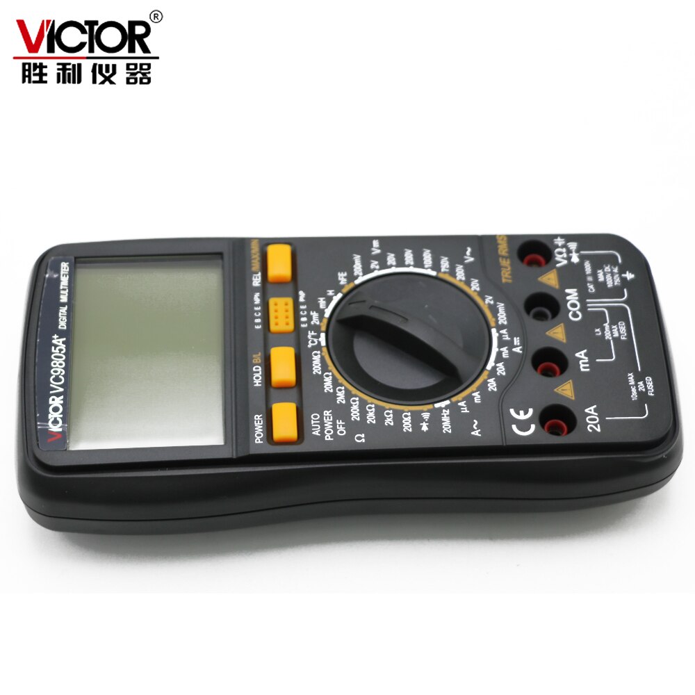 VICTOR VC9805A+ Multimeter True RMS DMM AC/DC 20A ... – Grandado