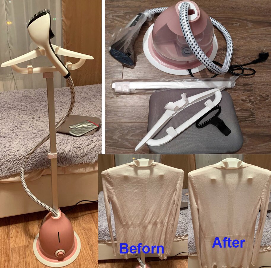 10 Gear Adjustable Garment Steamer 1.8L Hanging Ve... – Grandado