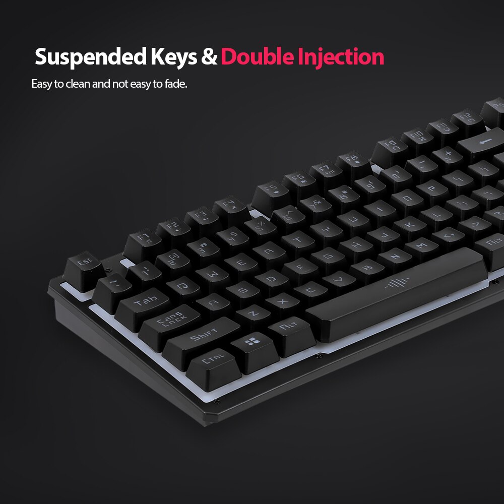 USB Wired Gaming Keyboard and Mouse Combo Waterpro... – Vicedeal