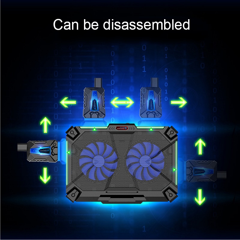 COOLCOLD external Laptop Cooler Pad 14" 15.6" with... – Vicedeal