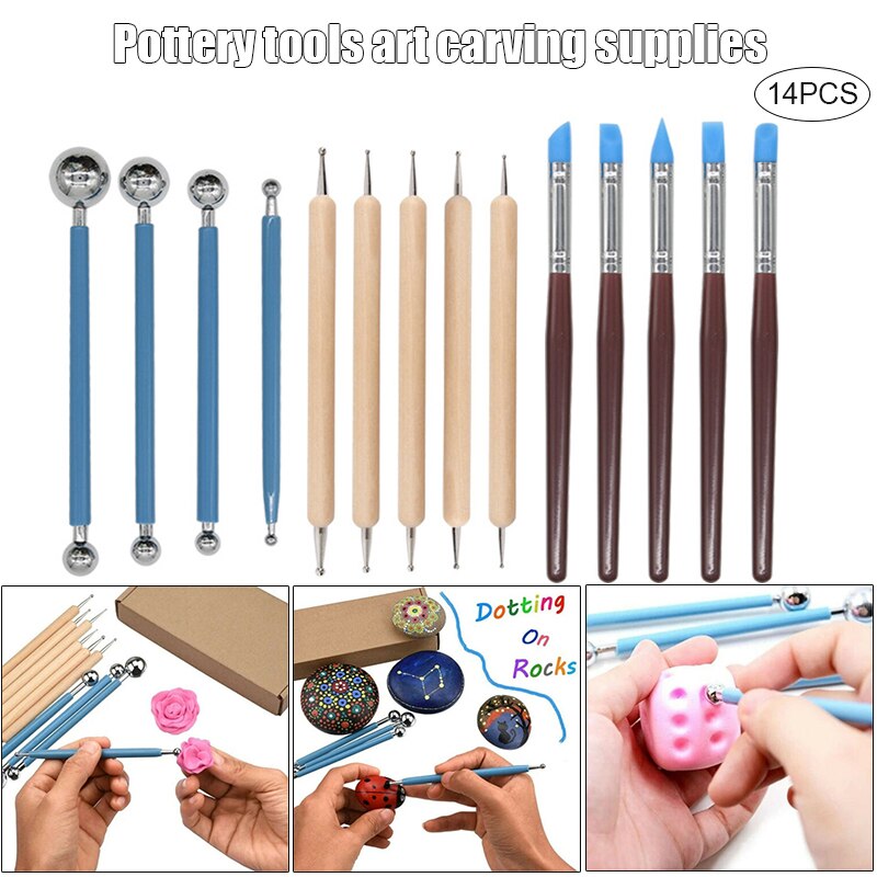 14 Pcs Ball Stylus Puntjes Gereedschap Set Voor Em... – Grandado