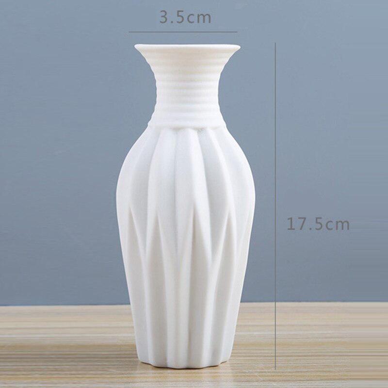 Multiple Shapes White Vase Modern Ceramics Artific... – Vicedeal