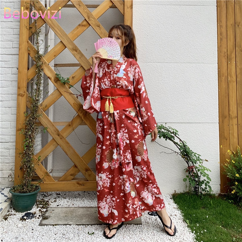 Bebovizi Women Japanese Style Yukata Long Kimono O... – Vicedeal