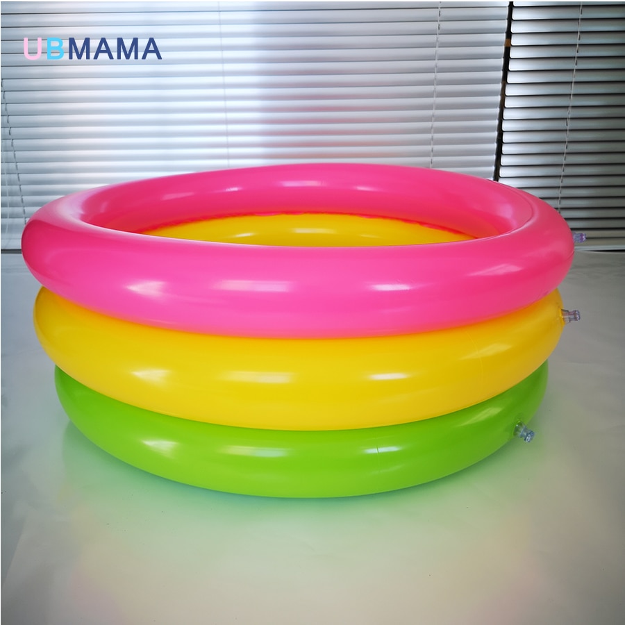 Regenboog kleur opblaasbare bodem baby zwemmen zwe... – Grandado