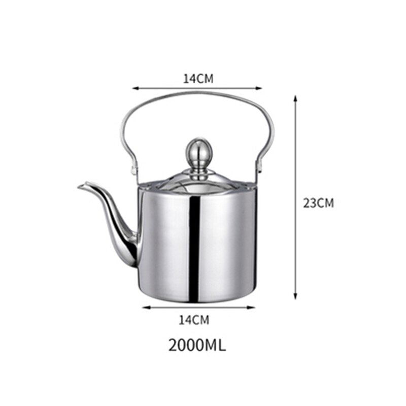 Stainless steel teapot thickened with kungfu tea s... – Grandado