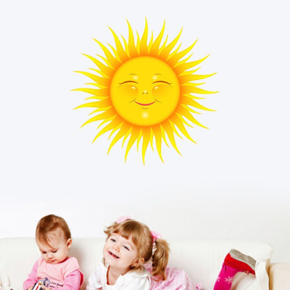 1pc Wall Sticker Sun Pattern Stylish Unique Wallpa... – Grandado