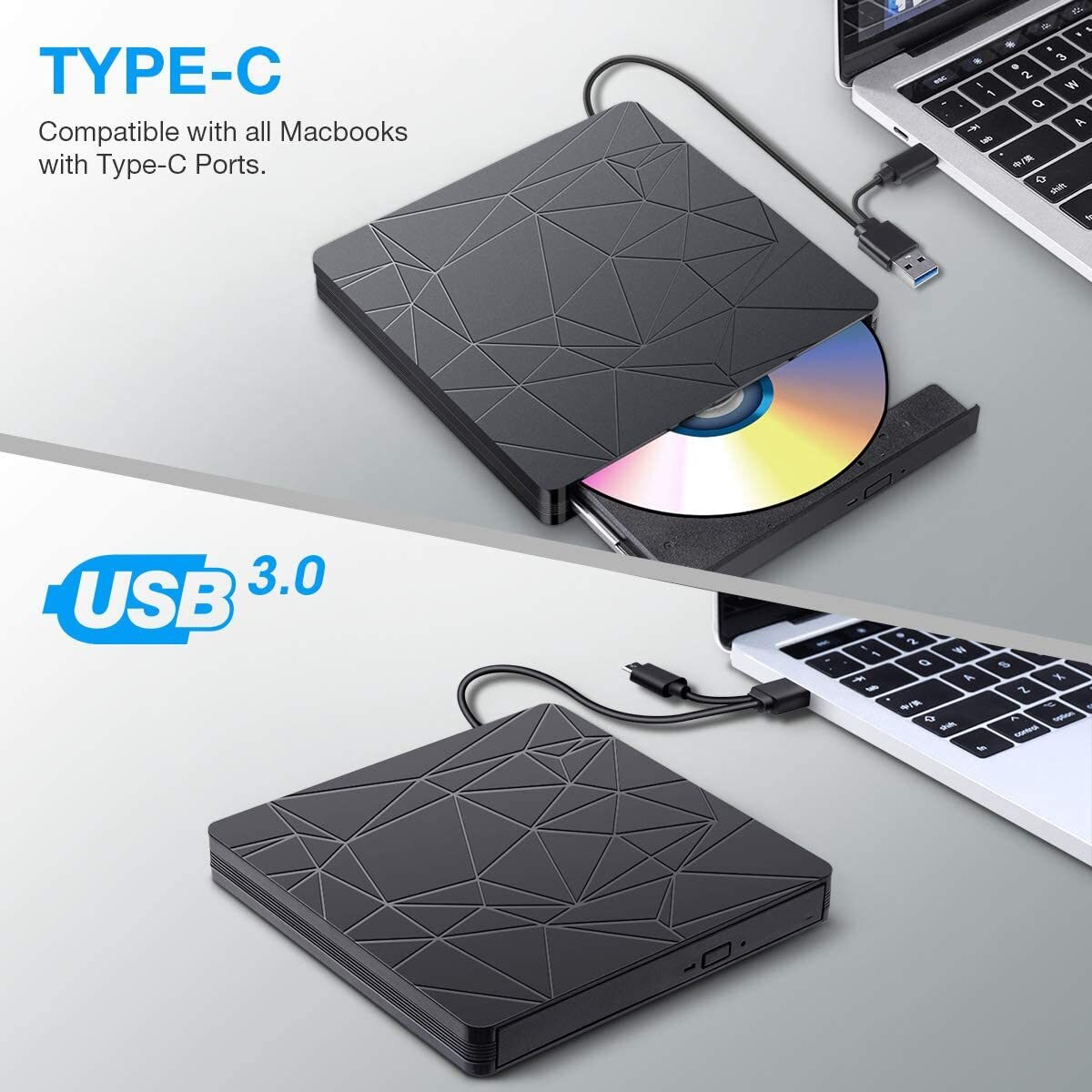 USB 3.0/Type-C Optical Drives Portable External DV... – Grandado