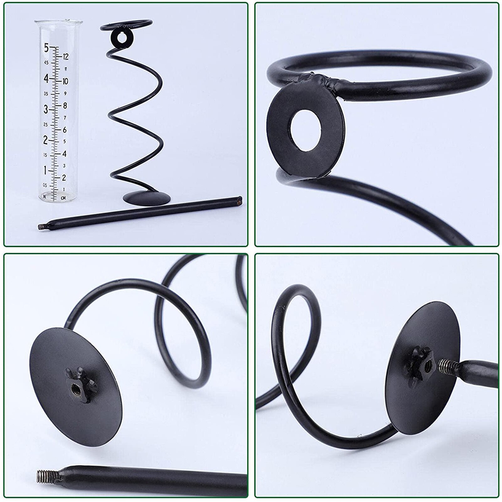 Newest Spiral Rain Gauge with Transparent Body Pre... – Grandado