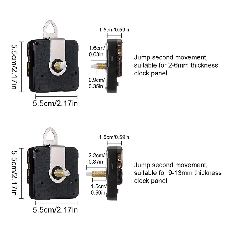 2Pcs High Torque Long Shaft Clock Movement, Clock ... – Grandado
