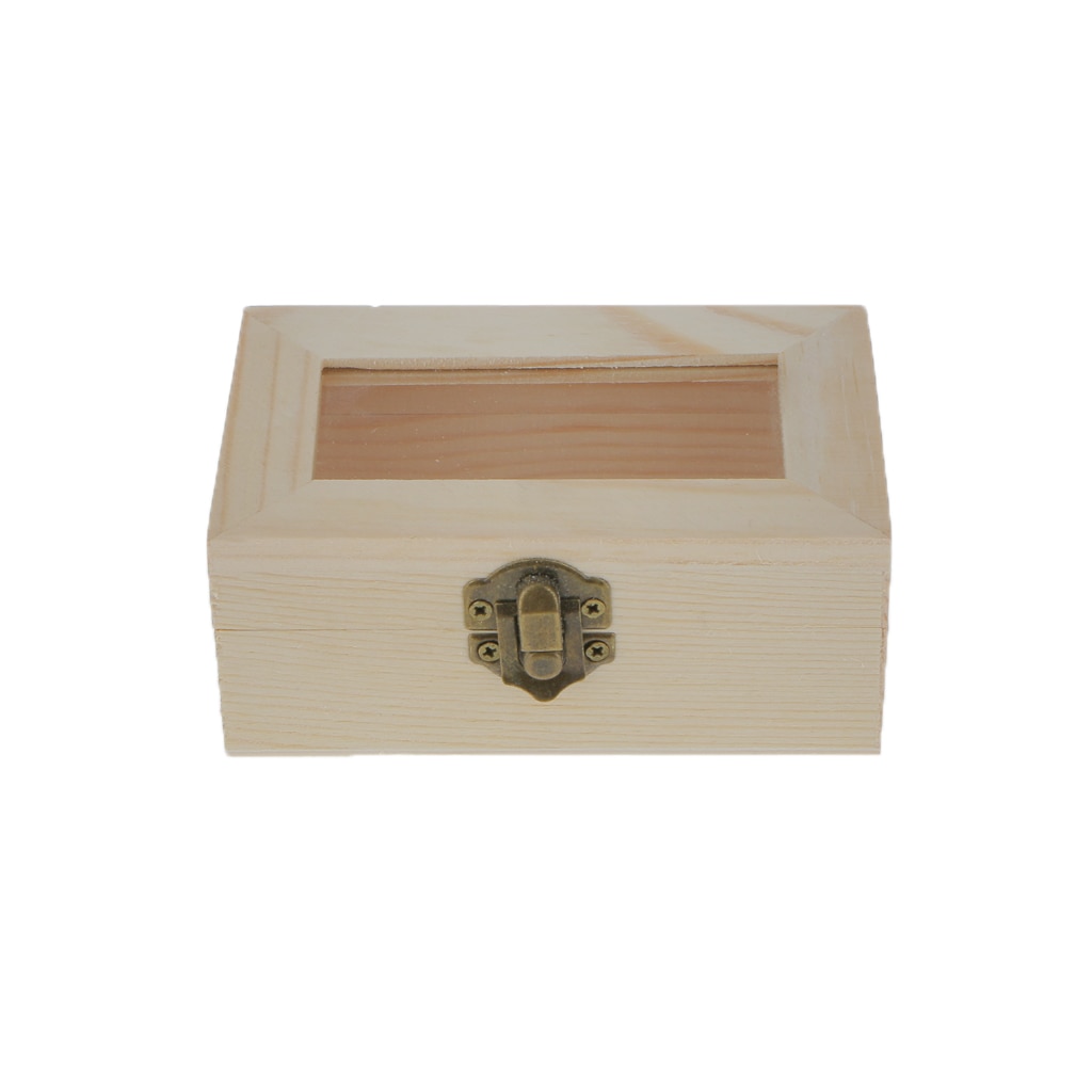 Plain Unfinished Wooden Tool Jewelry Case Storage ... – Vicedeal