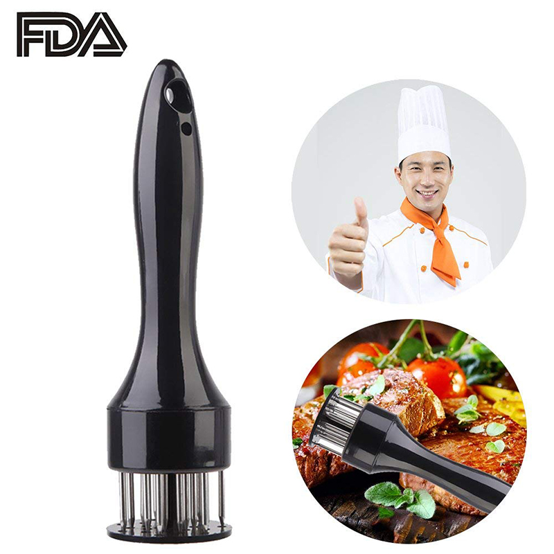Meat Tenderizer Tool Kitchen Gadget Jacquard Meat ... – Grandado