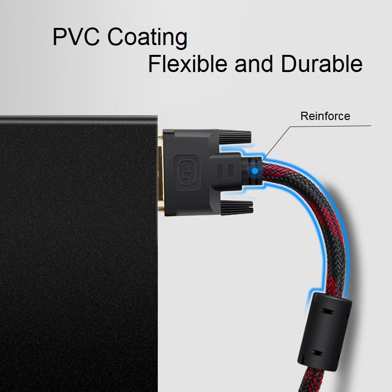 DVI-D 24+1 Dual Link Male to Male Digital Video Ca... – Grandado