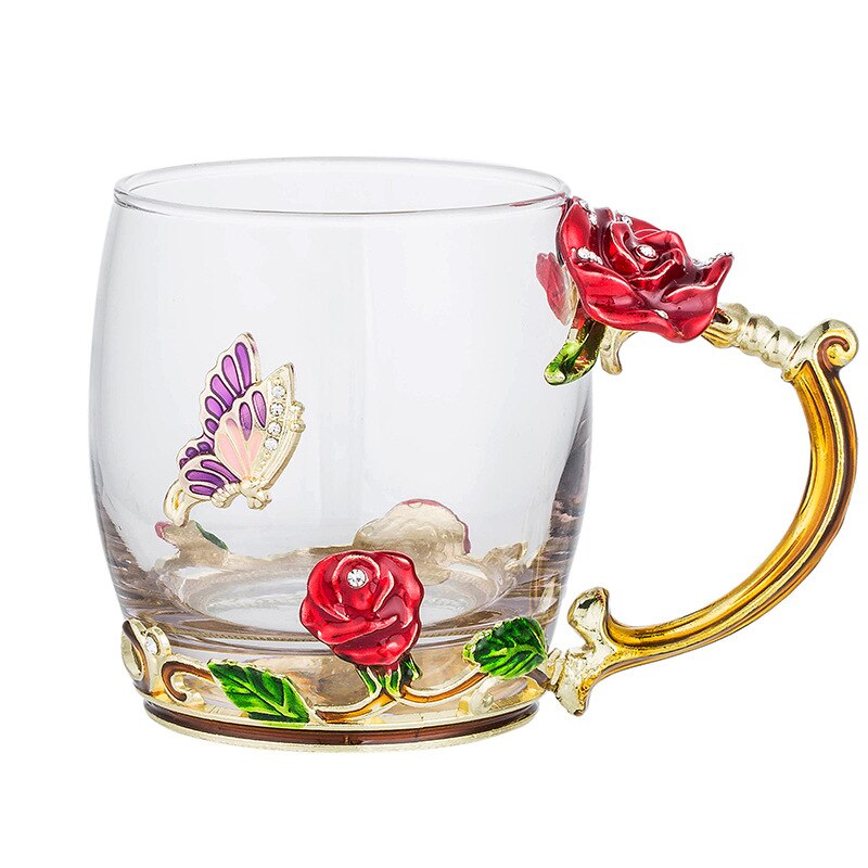 YeFine 320 & 350ML Heat Resistant Glass Cup Enamel... – Grandado