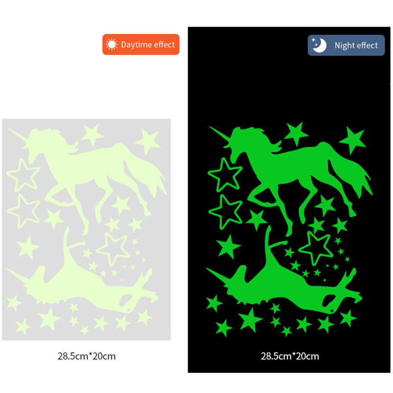 Luminous Stars Stickers For Kids Room Decor Animal... – Vicedeal