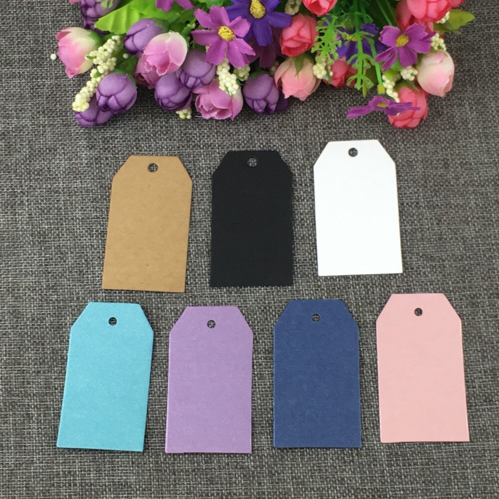 seven colour 7*4cm blank paper tags hang tag/hand ... – Grandado