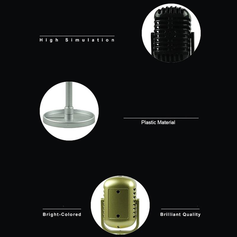 Simulation Props Retro Microphone Classic Dynamic ... – Grandado