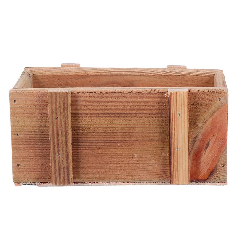 Wooden Flowerpot Succulent Pot Durable Wooden Stor... – Grandado
