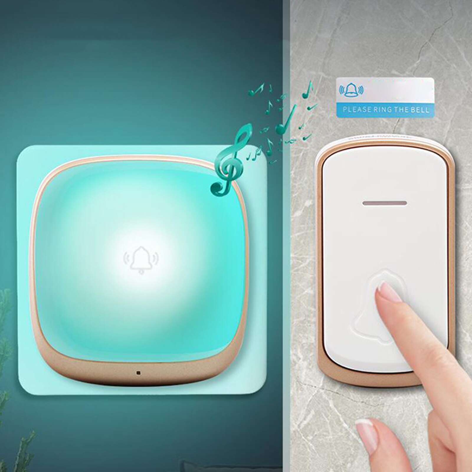 Wireless Door Bell Waterproof Door Chime Kit 5 Vol... – Grandado