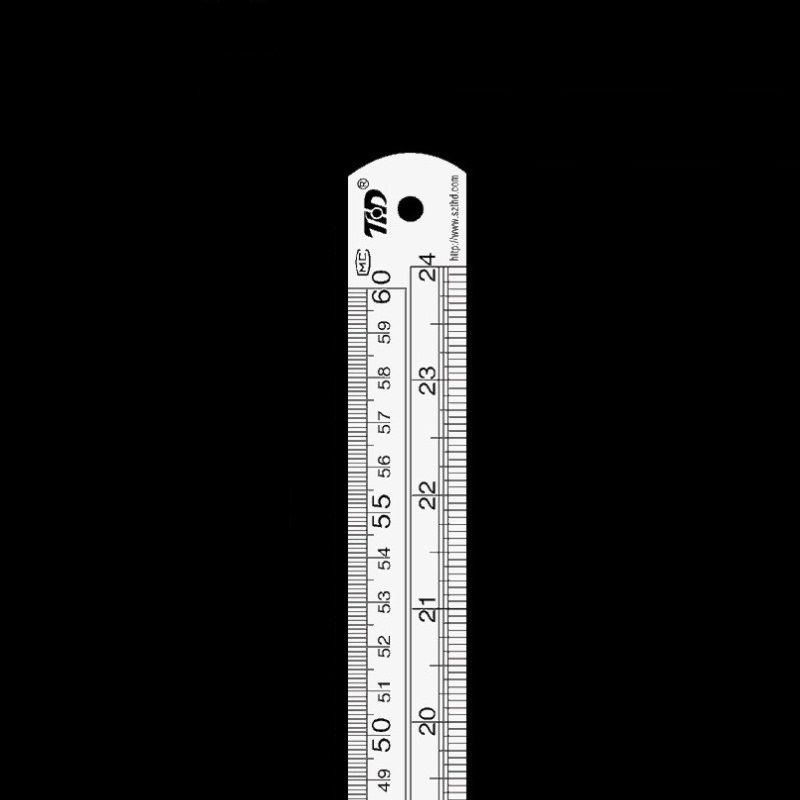 Double Side Stainless Steel Straight Ruler Metric ... – Grandado
