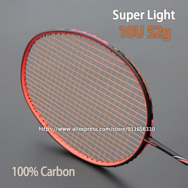 Professionele Ultralight 10U 52G 100% Badminton Ra... – Grandado