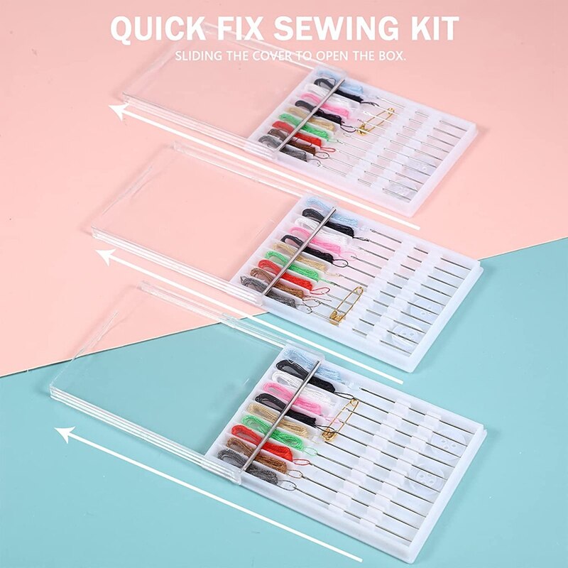 14 Boxes Mini Quick Fix Sewing Kit Easy Pre Thread... – Grandado