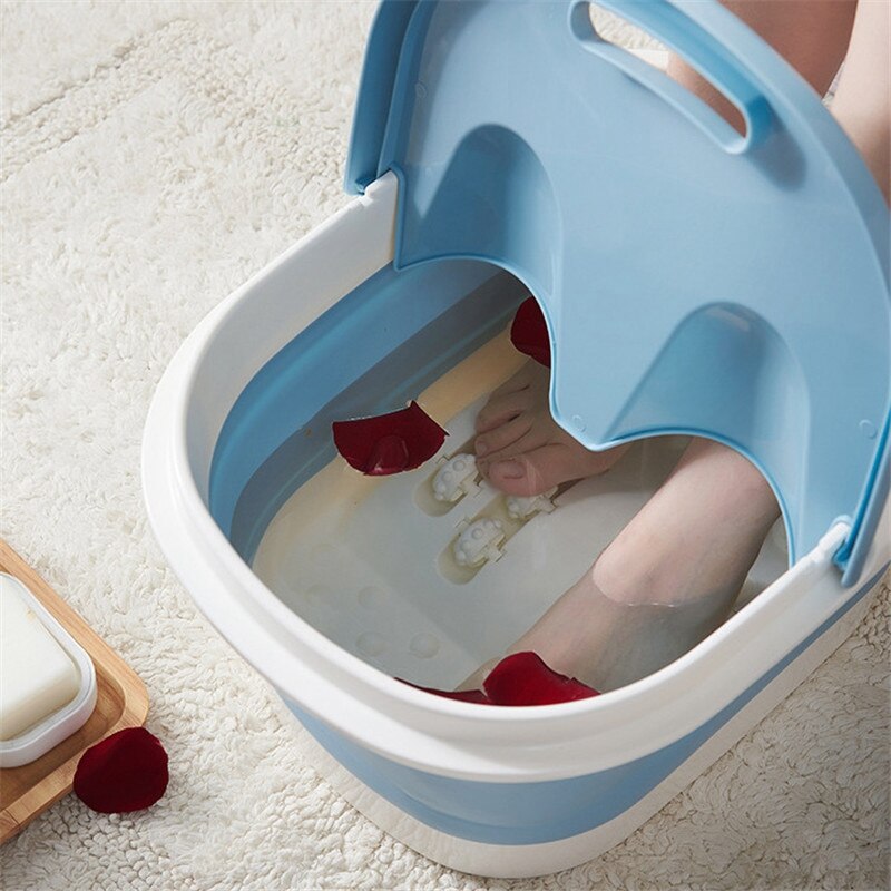 Foldable Foot Washing Sauna Massage Barrel with Li... – Grandado
