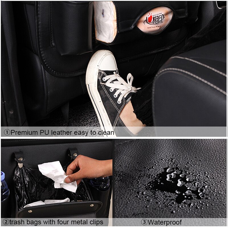 Pu Leather Pad Bag Car Seat Organizer Foldable Tab... – Grandado