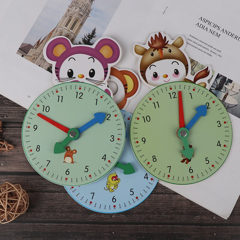 Wooden Clock Toys Numbers Time Learning Education ... – Grandado