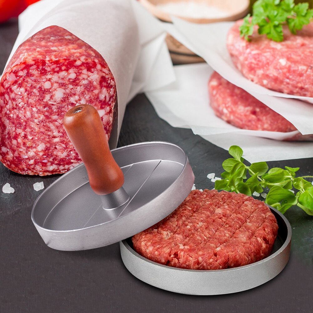 Round Shape Hamburger Press Aluminum Alloy + ABS H... – Grandado
